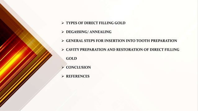 DIRECT FILLING GOLD | PPTX | Oral care | Personal Care
