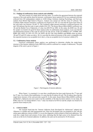 Adaptation, validity and reliability study of the “Internet Addiction ...