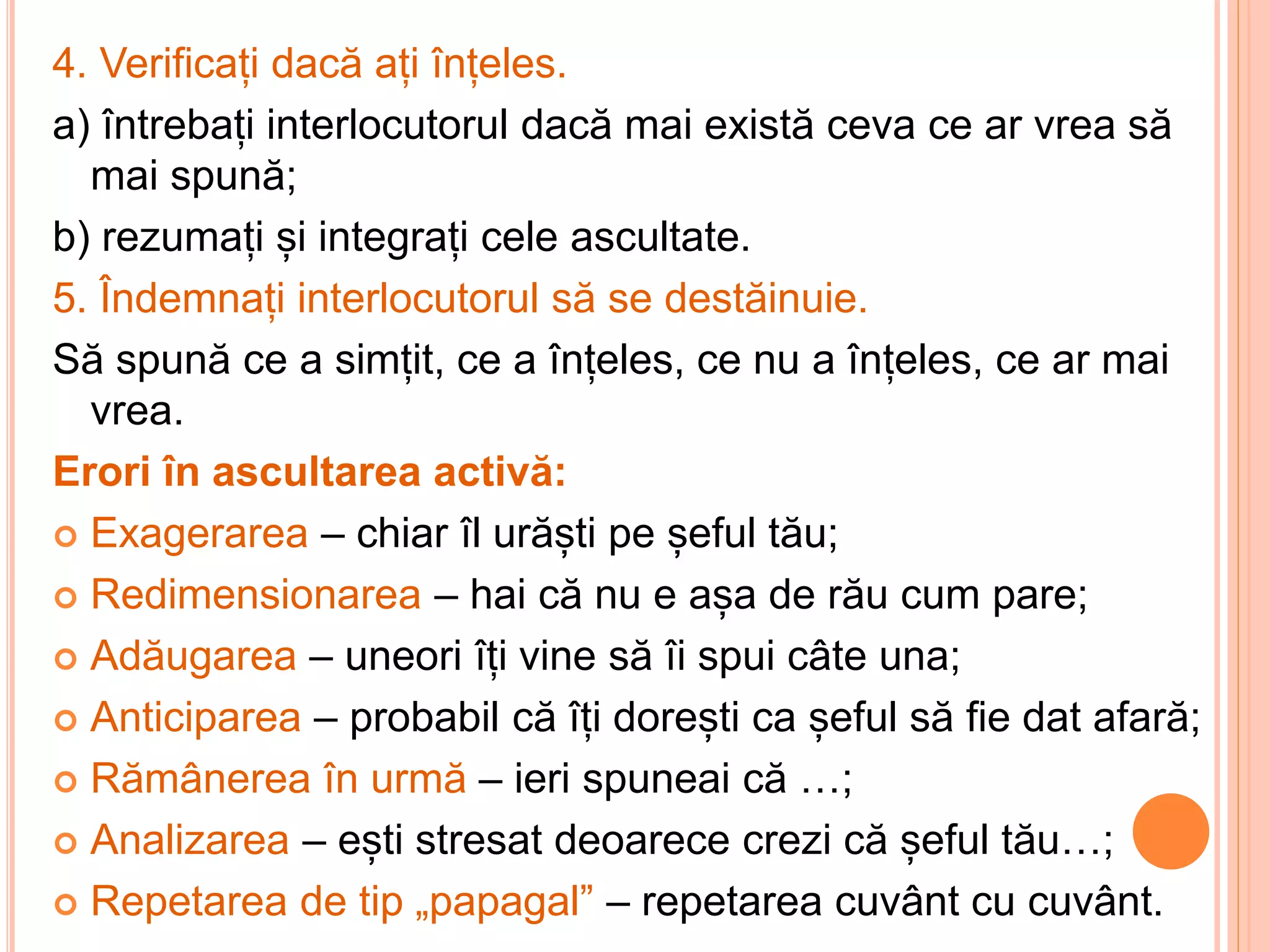 6. Com. verbala Tehnici de ascultare.ppt