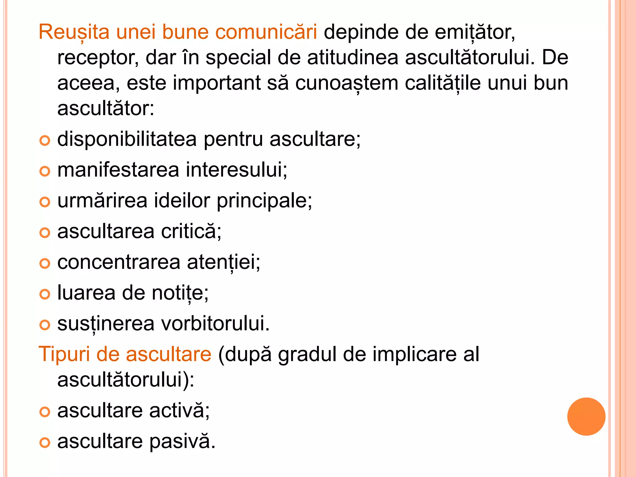 6. Com. verbala Tehnici de ascultare.ppt