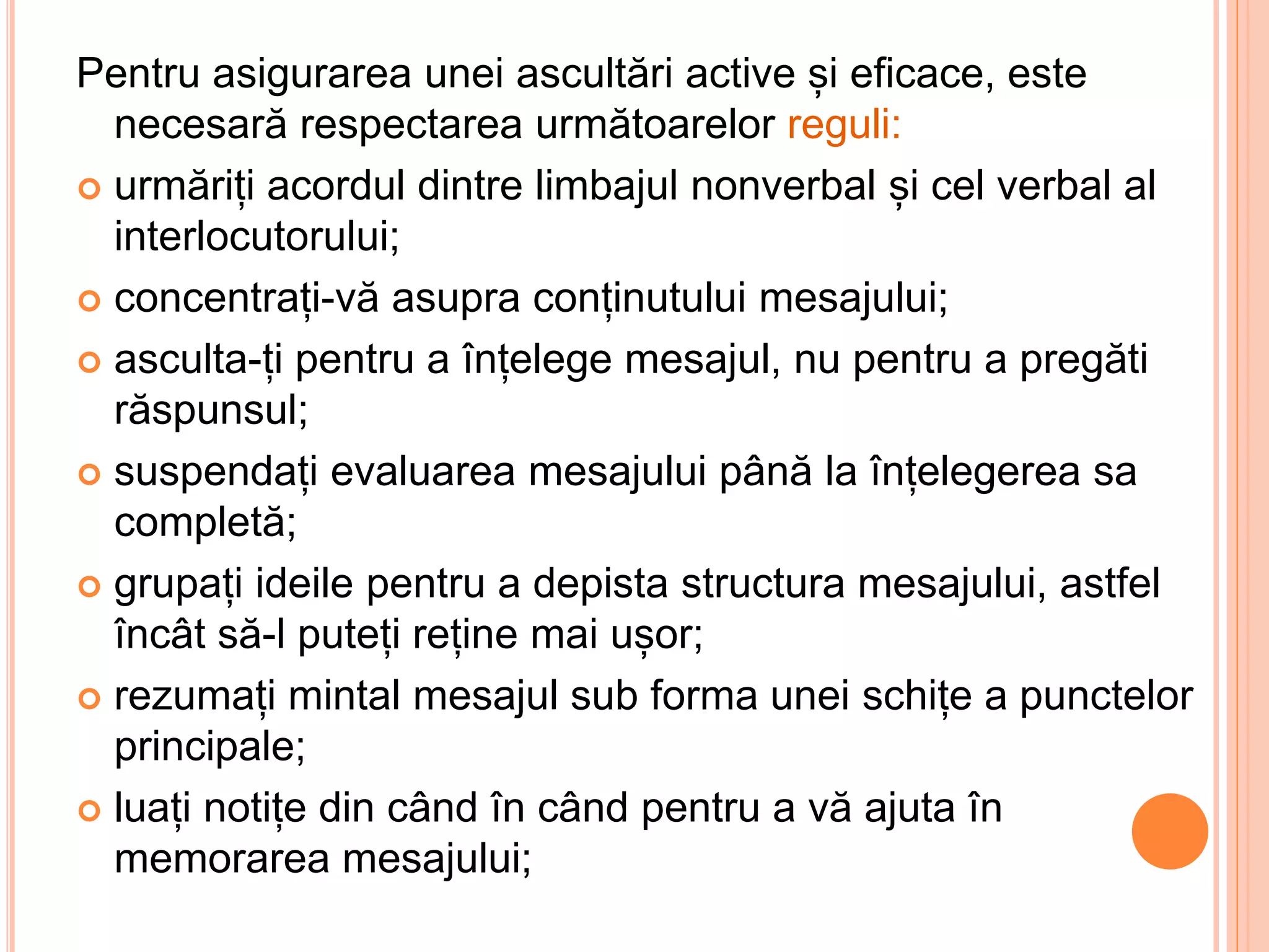 6. Com. verbala Tehnici de ascultare.ppt