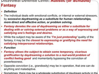 6.Defense mechanisms-Disavowal Defense Level.pptx