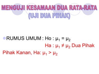 6. UJI KESAMAAN VARIANS DAN RATA-RATA .pptx