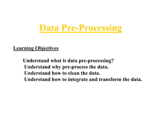 Pre-Processing and Data Preparation | PPT