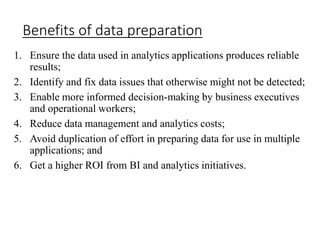 Pre-Processing and Data Preparation | PPT