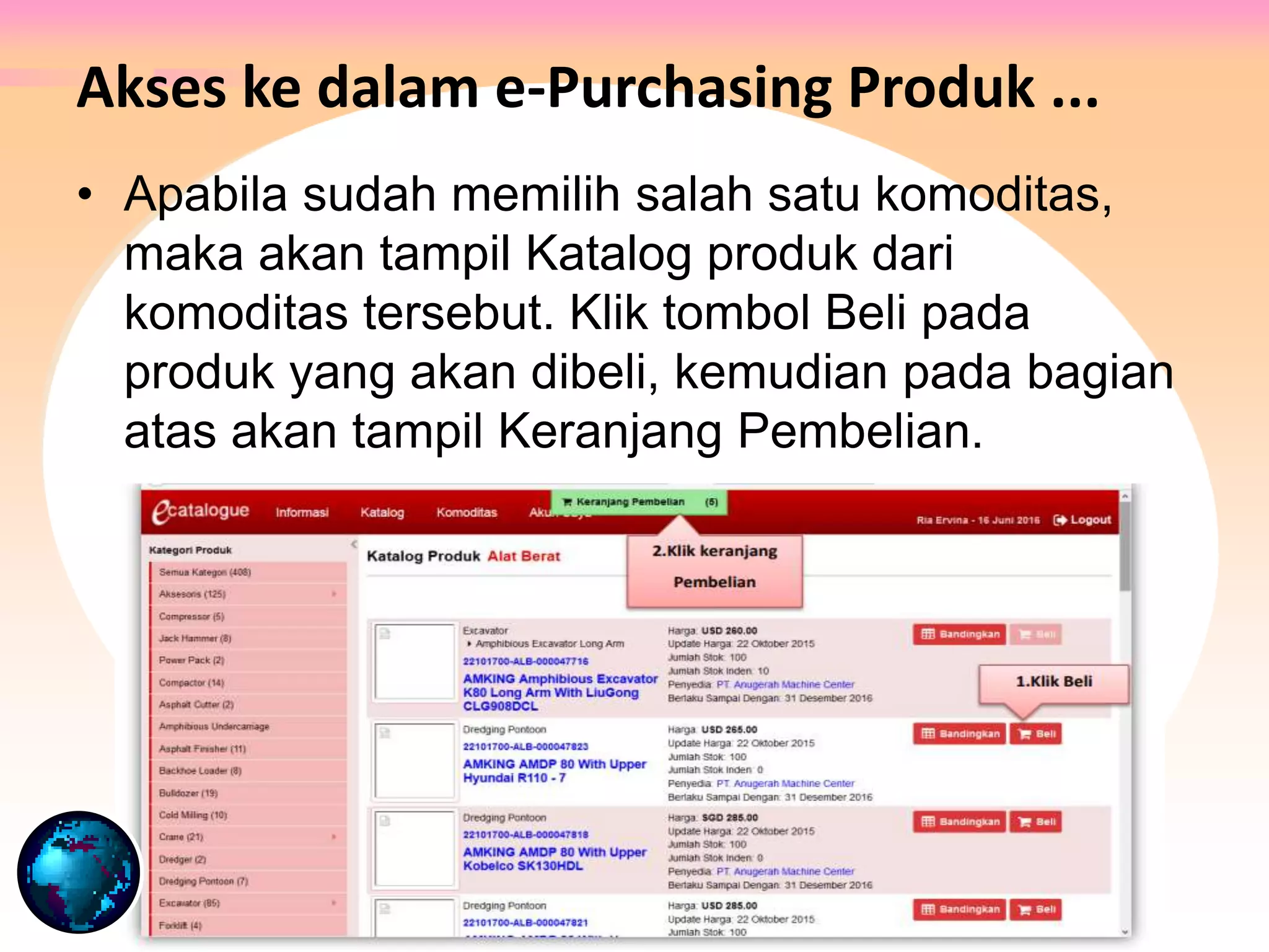 Tahapan e-Purchasing melalui e-Katalog _Training "e-PURCHASING from e-Cataloque". | PPTX