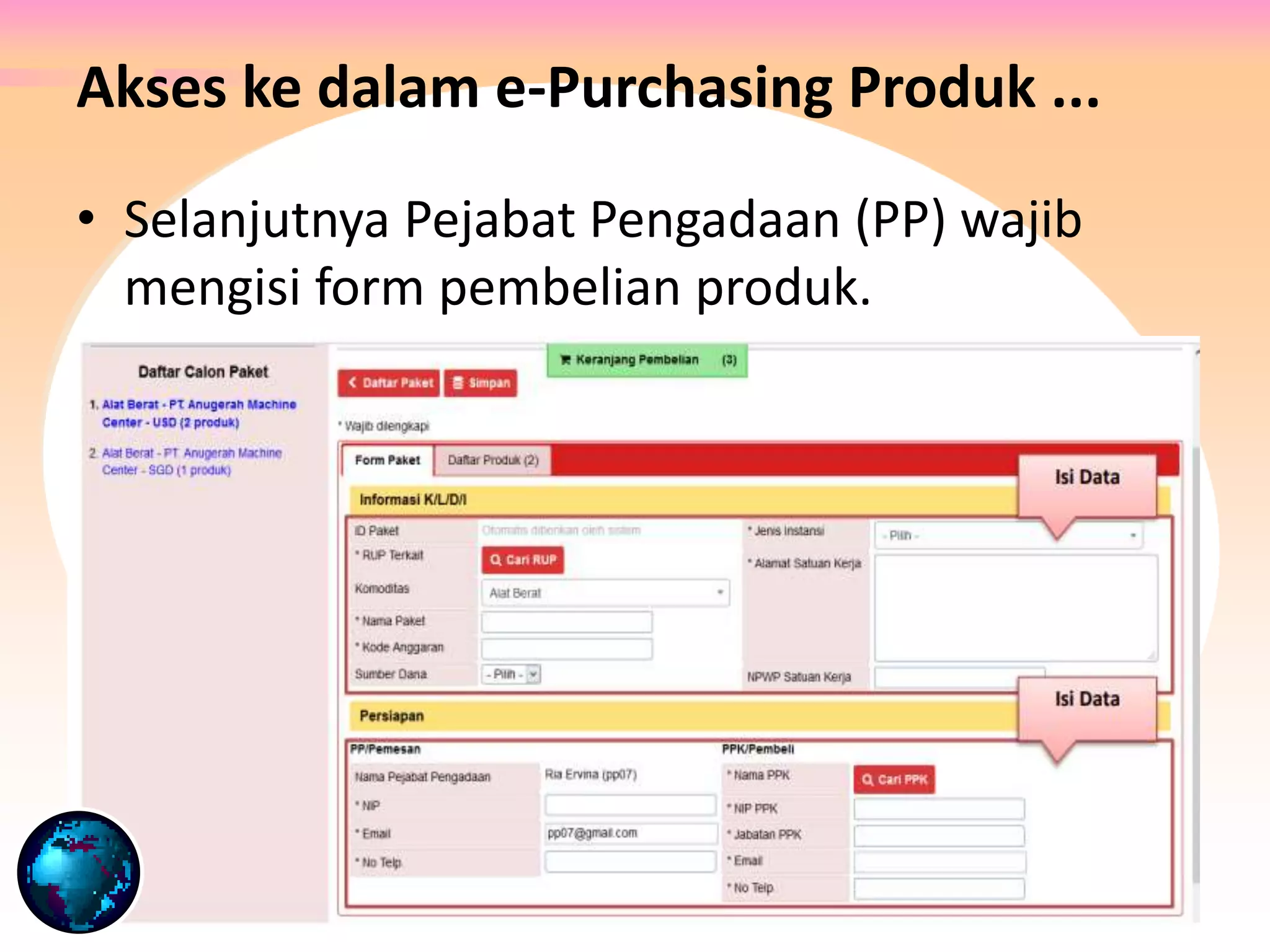 Tahapan e-Purchasing melalui e-Katalog _Training "e-PURCHASING from e-Cataloque". | PPTX