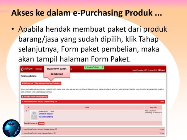 Tahapan e-Purchasing melalui e-Katalog _Training "e-PURCHASING from e-Cataloque". | PPTX