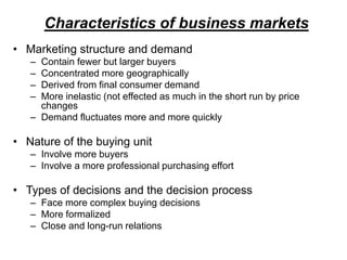 business markets | PPT