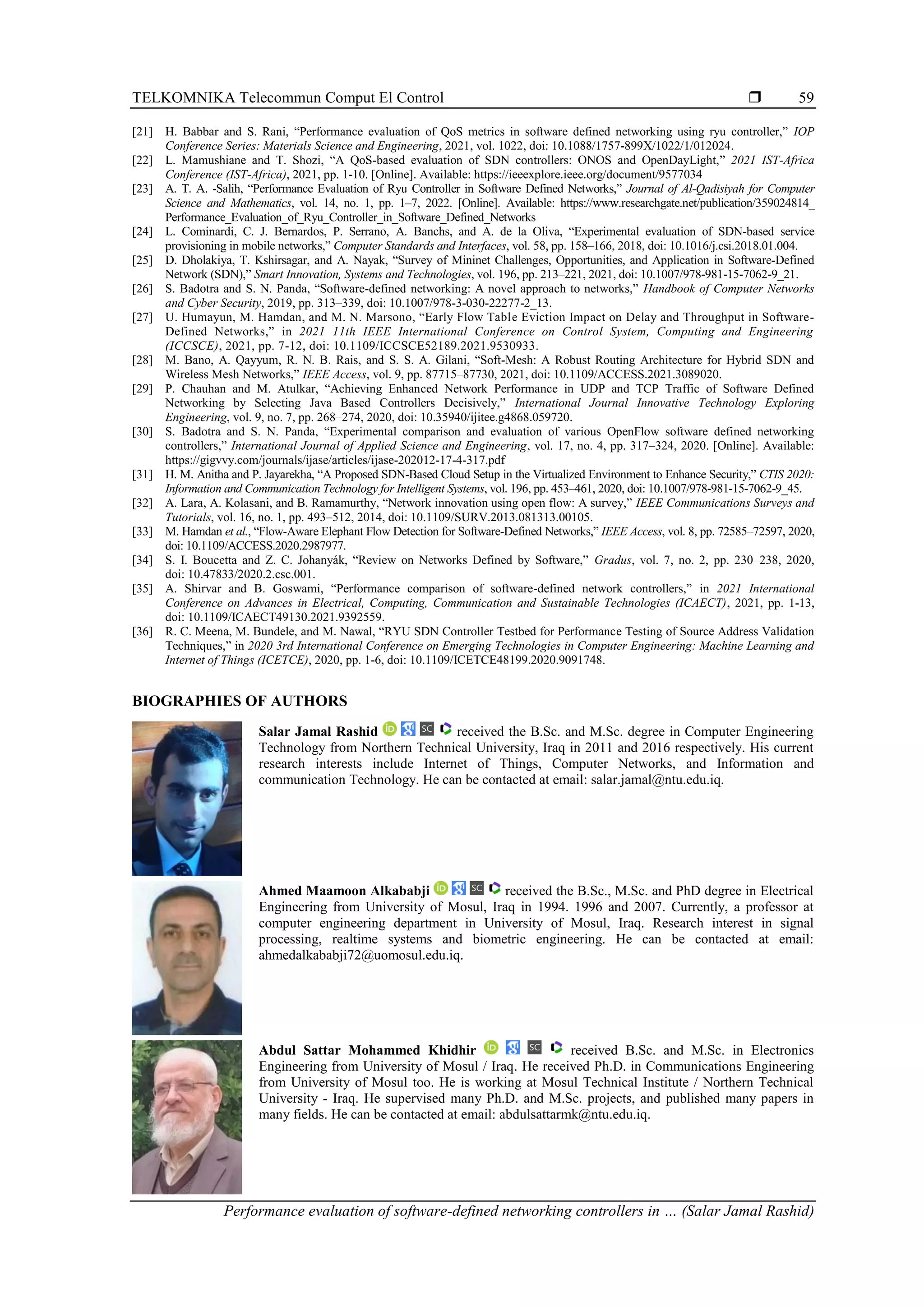 Performance evaluation of software-defined networking controllers in ...