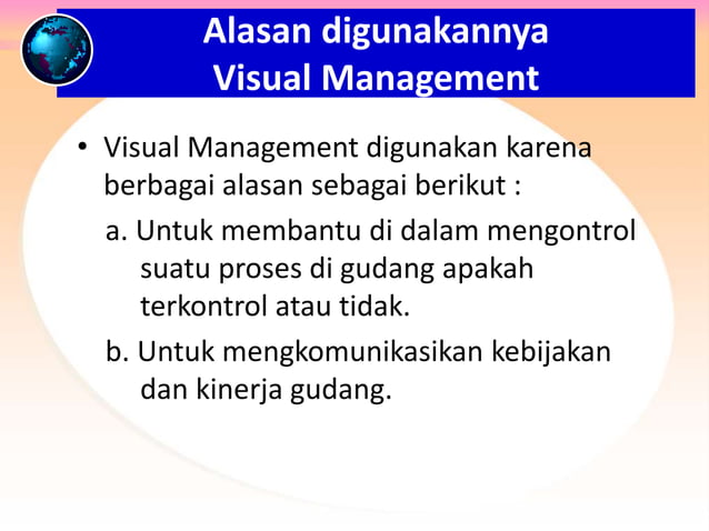 Manajemen Visual di Gudang _Training WAREHOUSING MANAGEMENT | PPTX