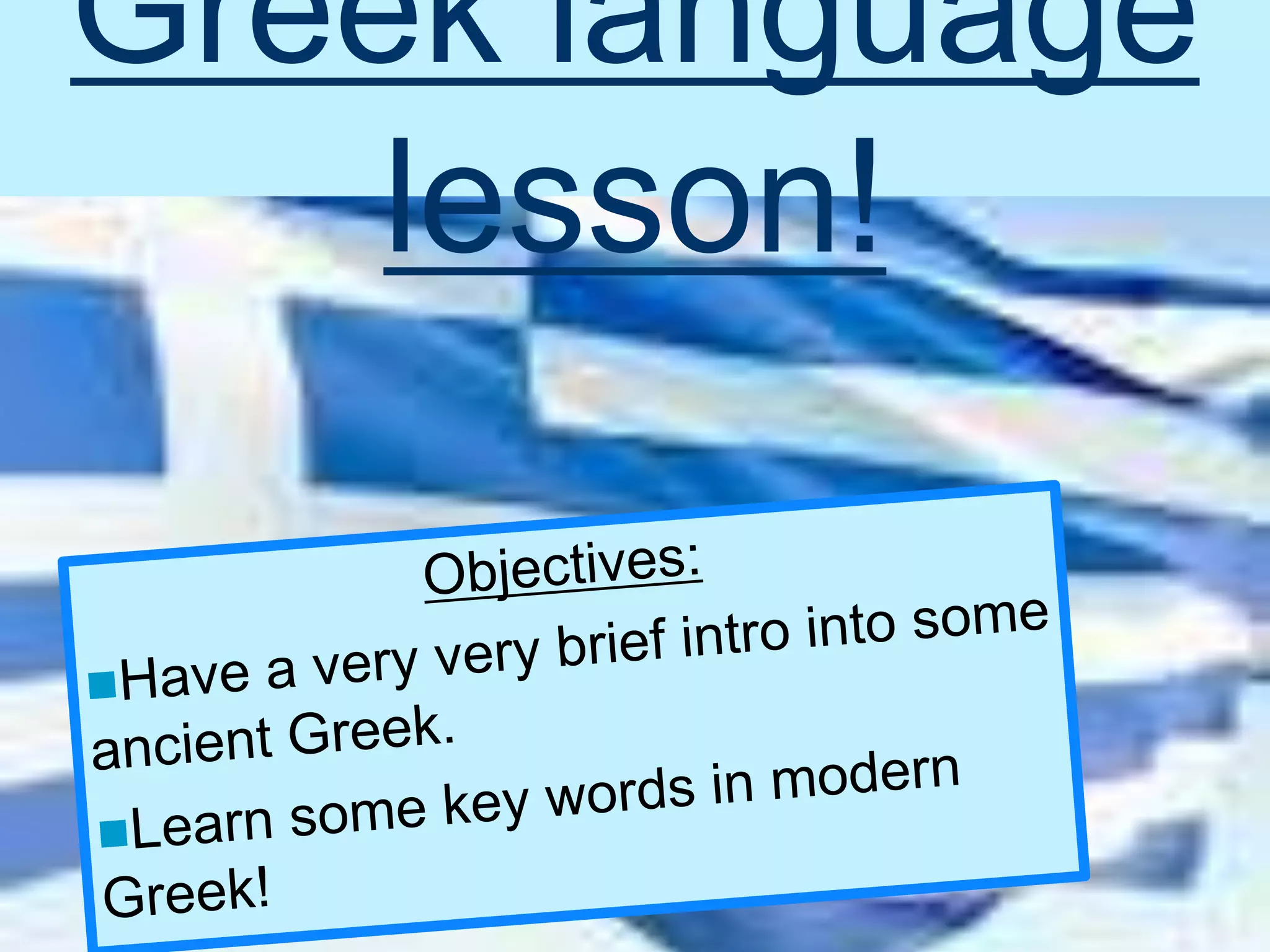6._greek_language_lesson_ppt.ppt | Religion & Spirituality