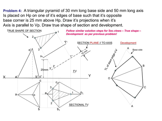 6. Section of solids and development of surfaces.ppt | 3-D Graphics ...