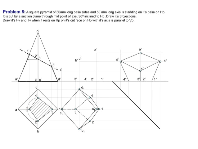 6. Section of solids and development of surfaces.ppt | 3-D Graphics ...