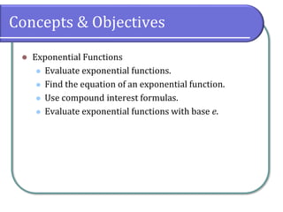 6.1 Exponential Functions | PDF