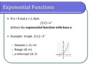 6.1 Exponential Functions | PDF