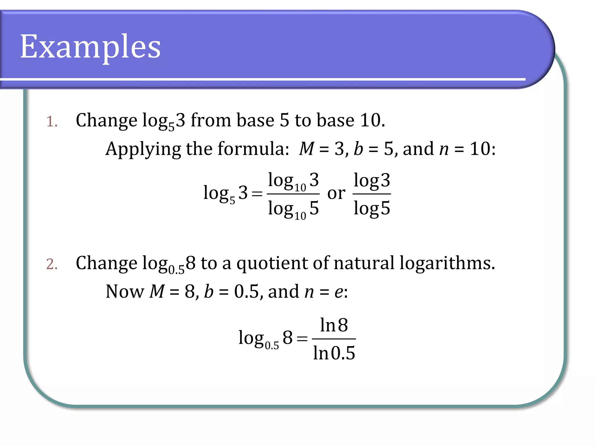 6.5 Logarithmic Properties | PDF
