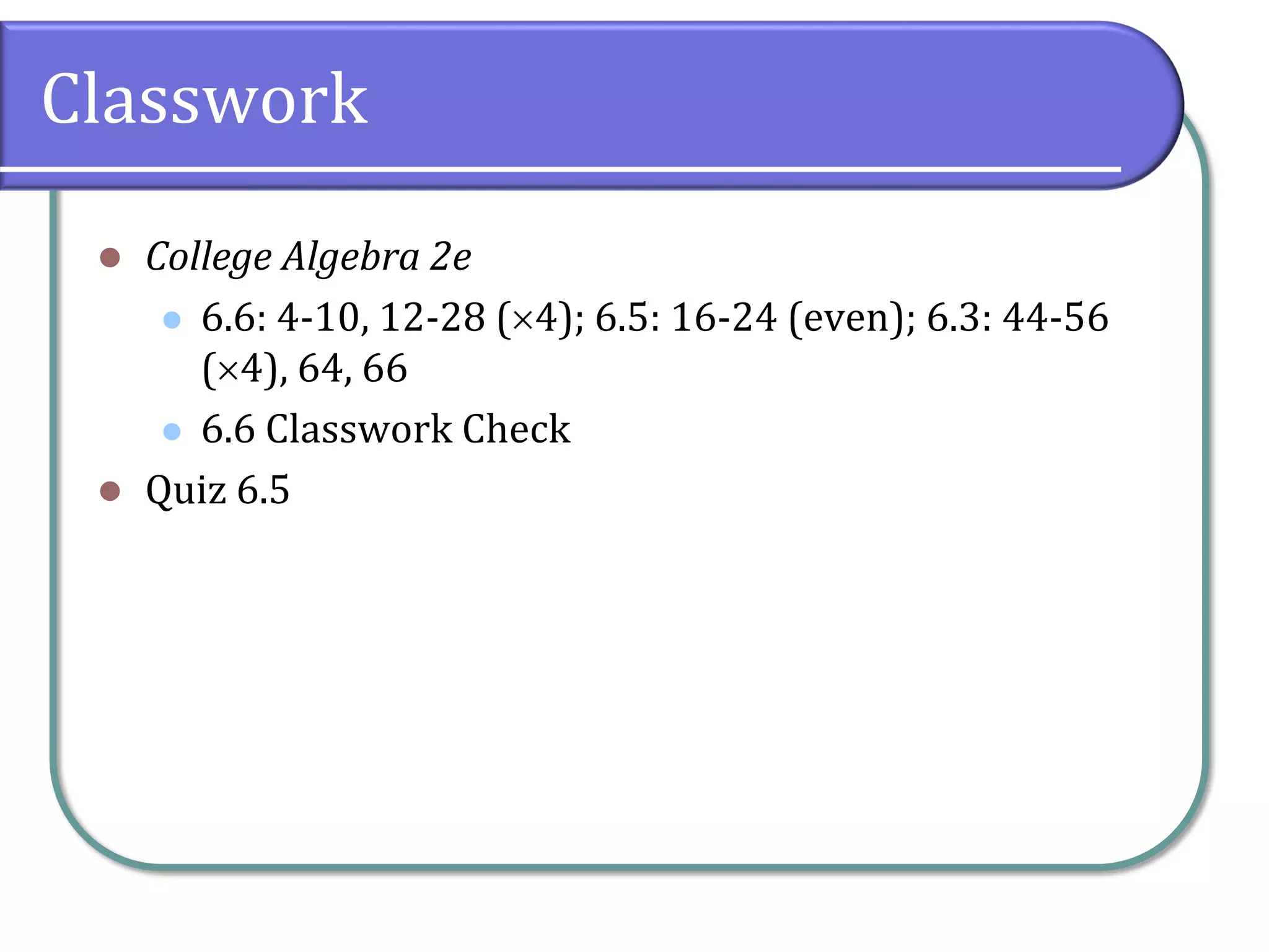 6.6 Exponential and Logarithmic Equations | PDF