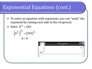 6.6 Exponential and Logarithmic Equations | PDF