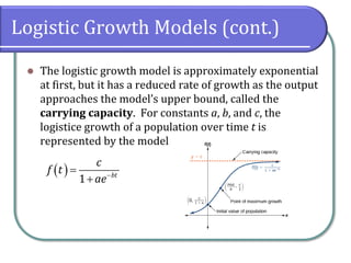 6.7 Exponential and Logarithmic Models | PPT