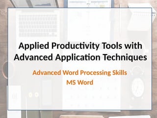 empowerment technology (Microsoft word ) | PPTX