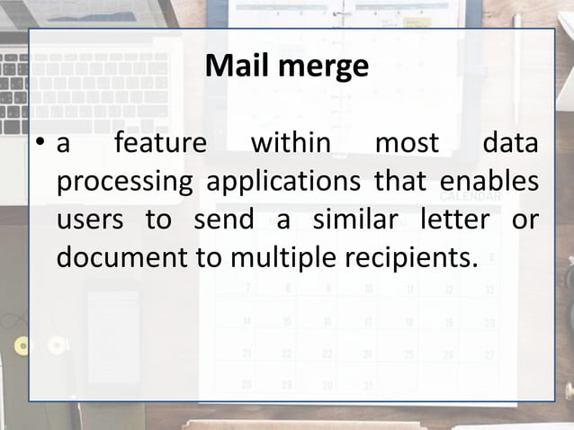6. Applied Productivity Tools with Advanced Application Techniques PPT ...