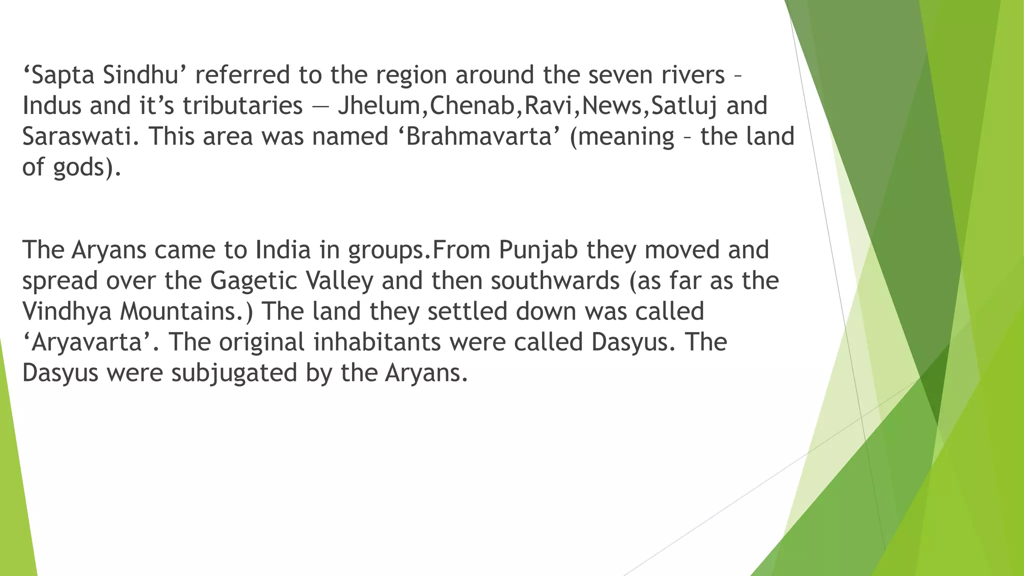 6. THE VEDIC CIVILISATION.pptx