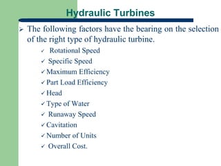 6. Hydraulic Turbines.ppt