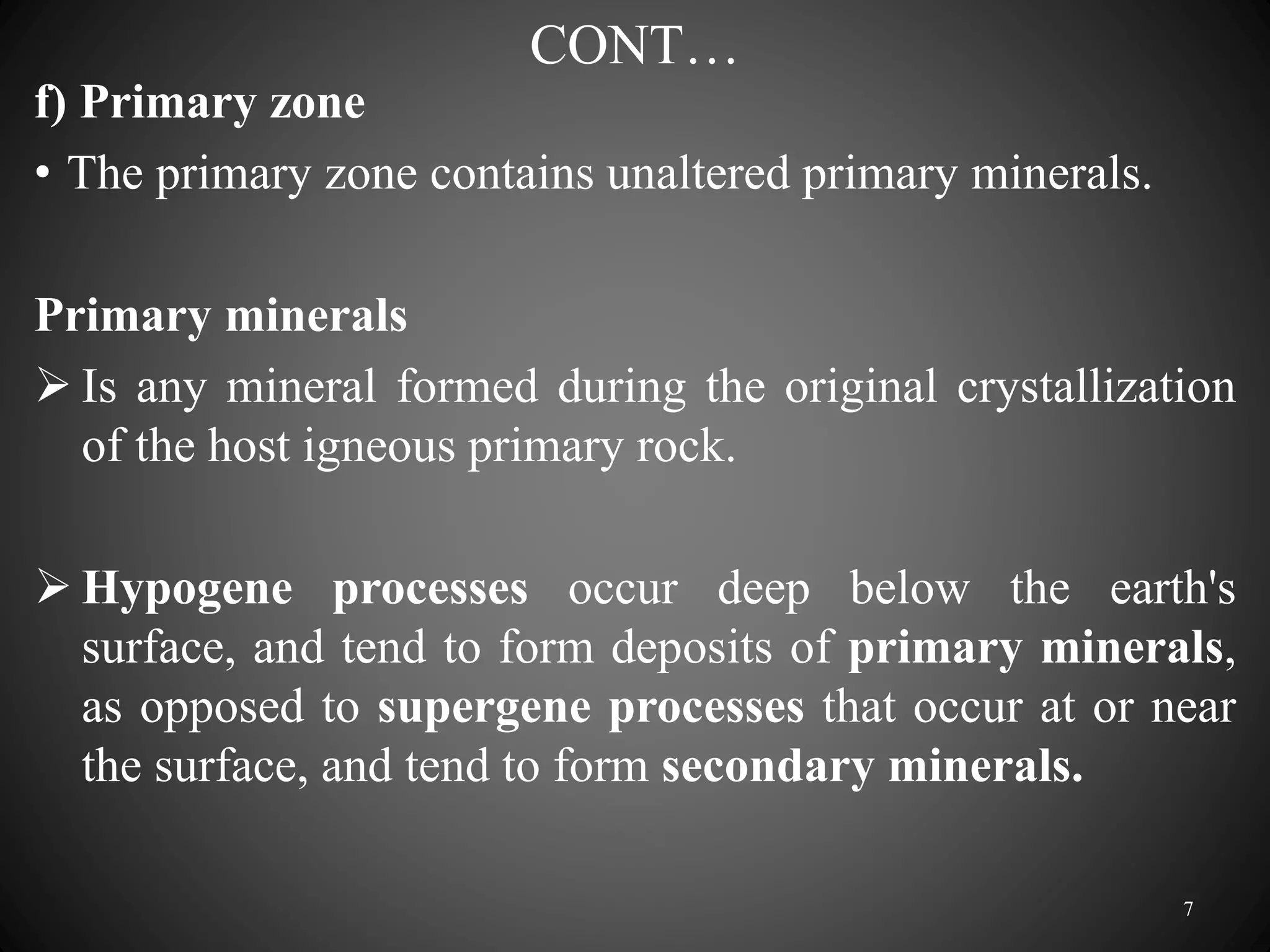 6. Supergene and secondary enrichment deposits.pptx