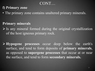 6. Supergene and secondary enrichment deposits.pptx