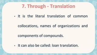 6.Translation Procedure | PPTX
