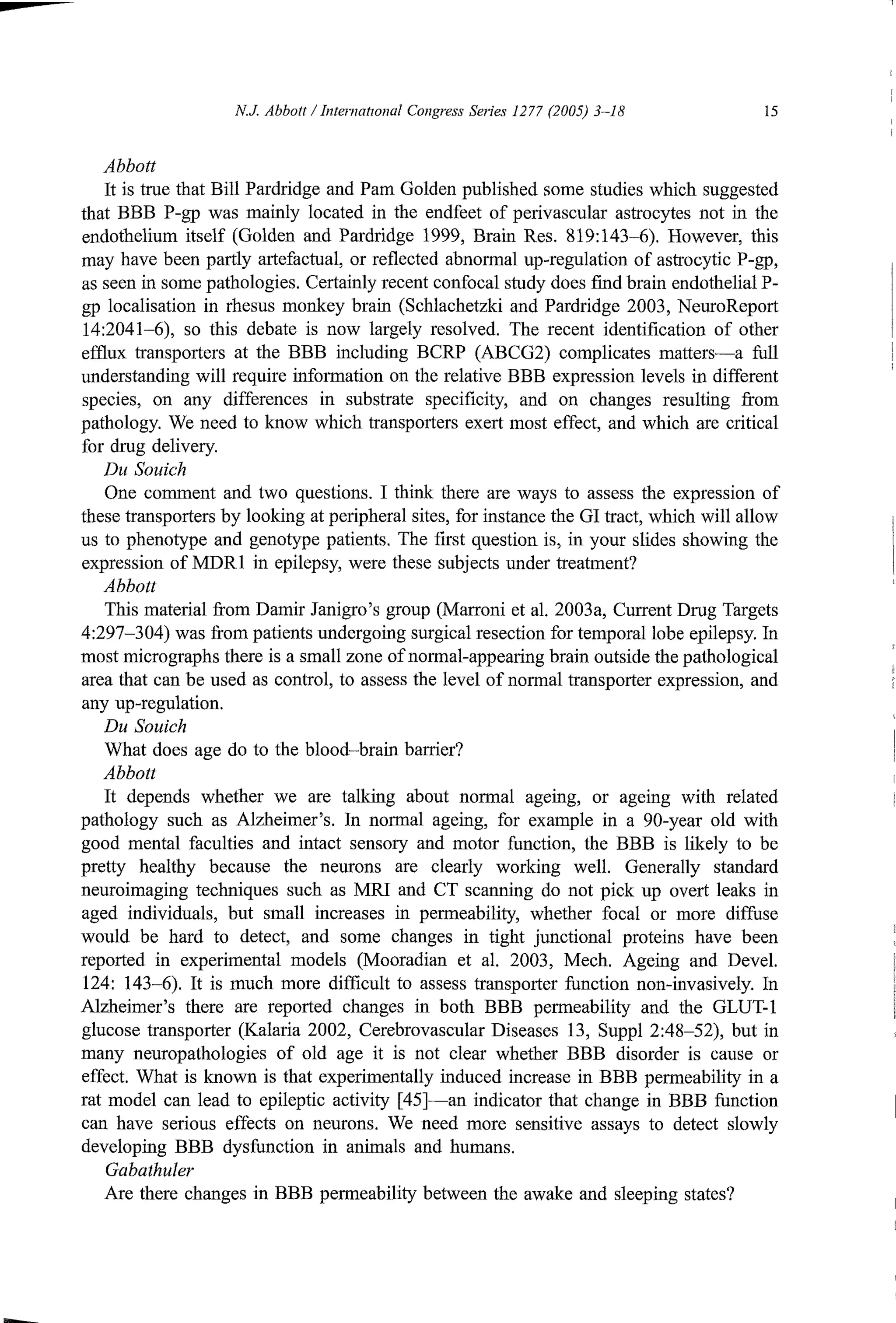 blood - brain barrier | PDF