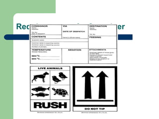 6. Transportation of wild animals.ppt | Veterinary Medicine | Pets
