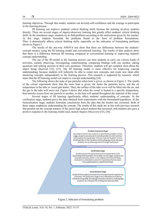 Critical thinking skills and concepts mastery on the topic of ...