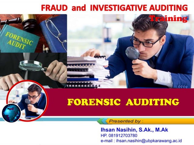 Forensic Auditing _Training "FRAUD & INVESTIGATIVE AUDITING". | PPTX