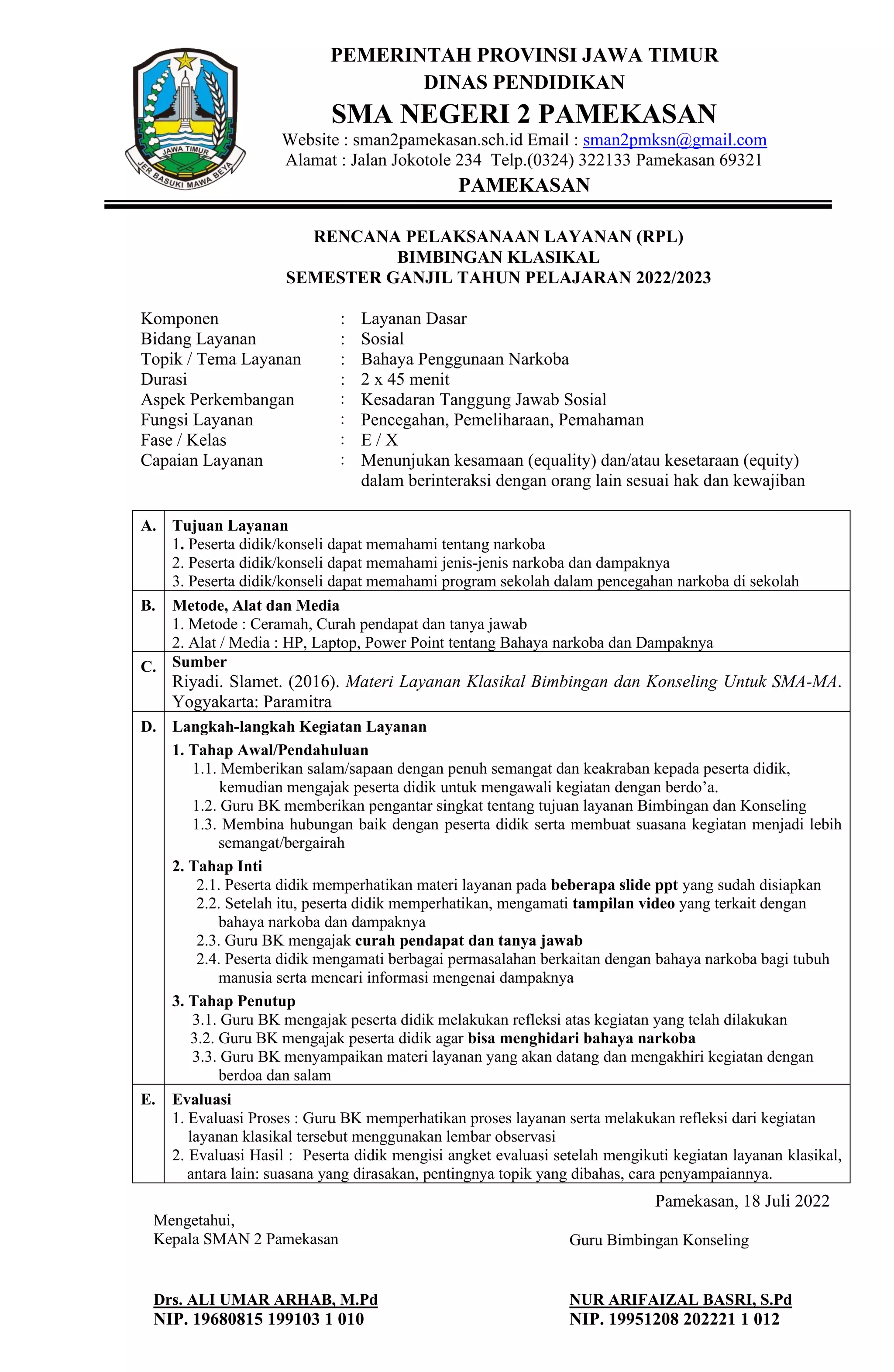 CONTOH RPL KLASIKAL | PDF