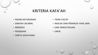 6. Kafaah dalam Pernikahan.pptx