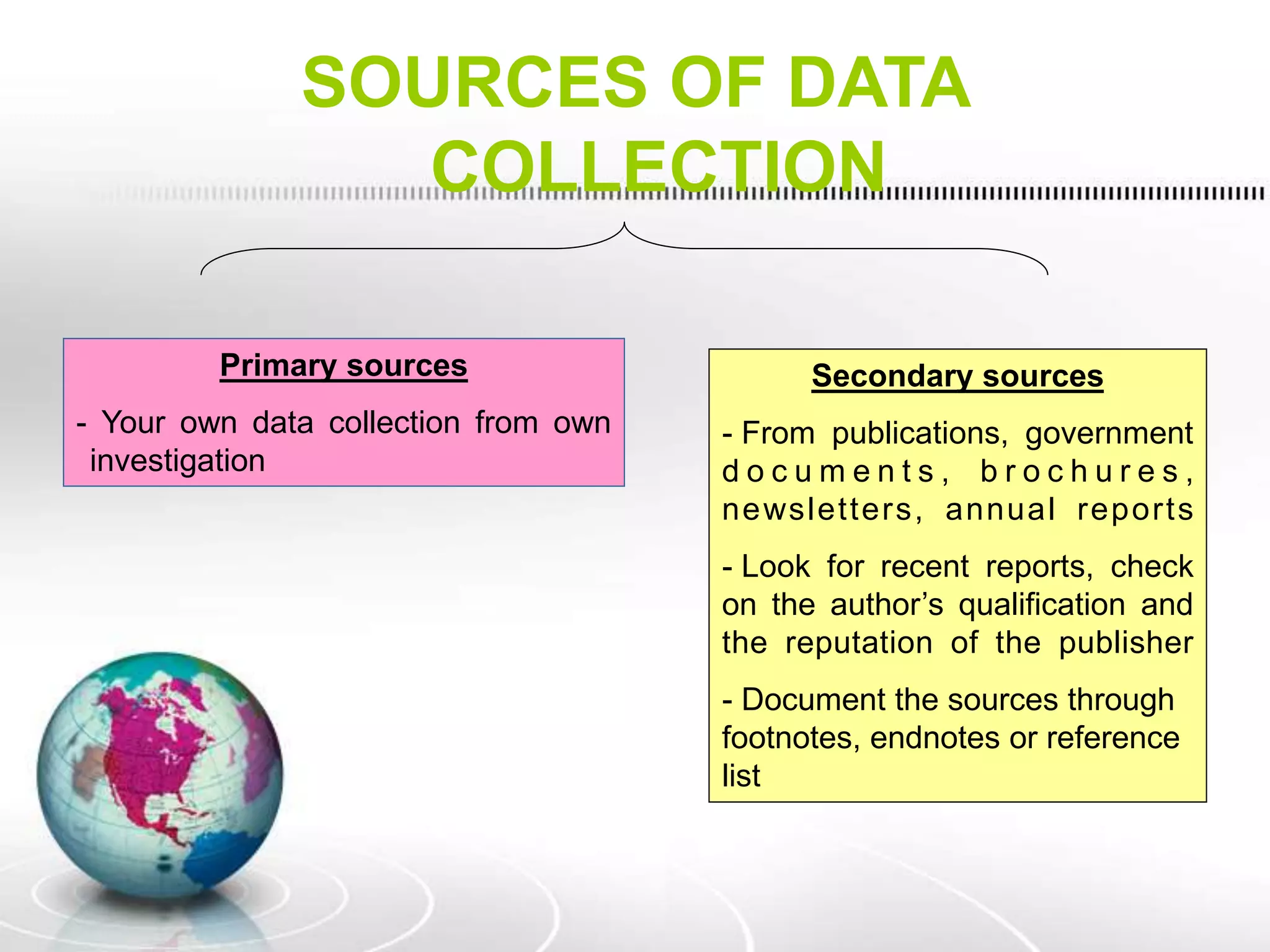 6. DATA COLLECTION.ppt | Free Download