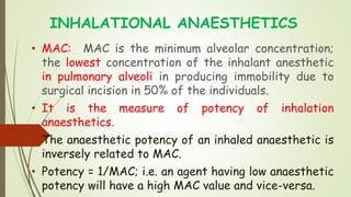 6.-Inhalant-anaesthetics vet | PPTX