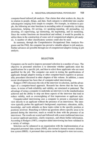 6. The Use Of The Computer Inthe Practice Of Industrial Organizational ...
