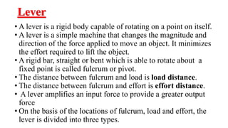 6.3 lever class 8.pptx | Physics | Science