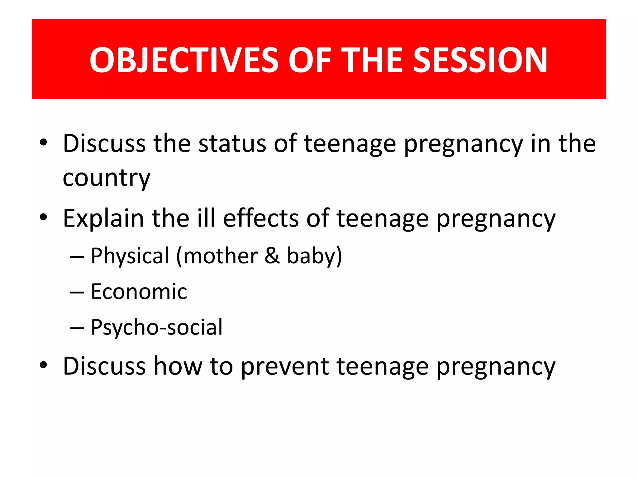 6. Teenage Pregnancy situation.pptx