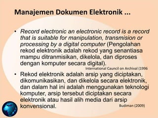 Manajemen Filing Modern dan Document Management _Training "Document ...