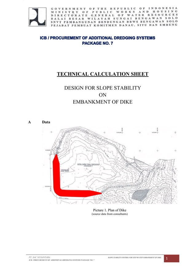 6.9. Design For Slope Stability on Embankment Dike.pdf | Geology | Science