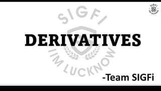 Derivatives Primer | PPT