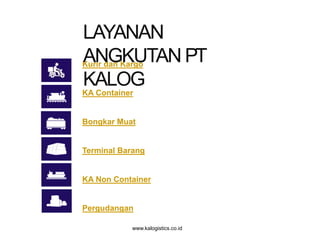 Angkutan barang dengan KA | PPTX