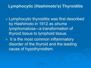 6.1.THYROIDITIS.ppt | Thyroid Disorders | Endocrine and Metabolic Diseases