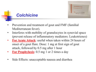 6. Gout pharmacology | PDF