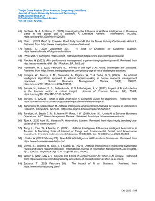 THE TRANSFORMATIVE IMPACT OF ARTIFICIAL INTELLIGENCE IN THE TOURISM AND ...