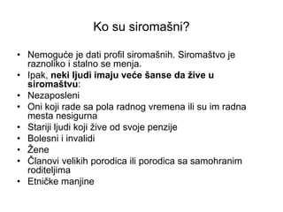 Siromašni | PPT